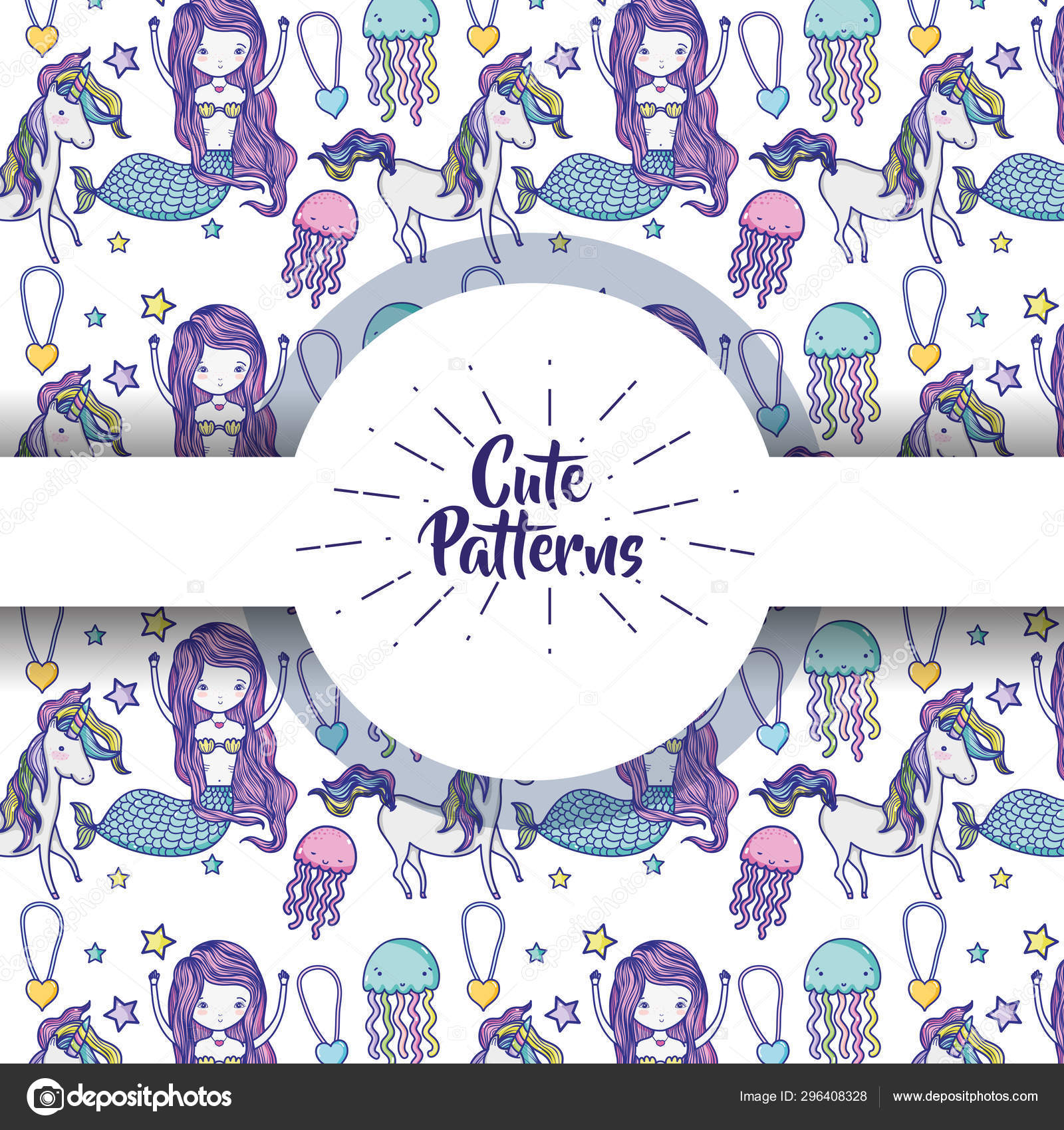 Cute patterns with doodles cartoons background Stock Vector by ...