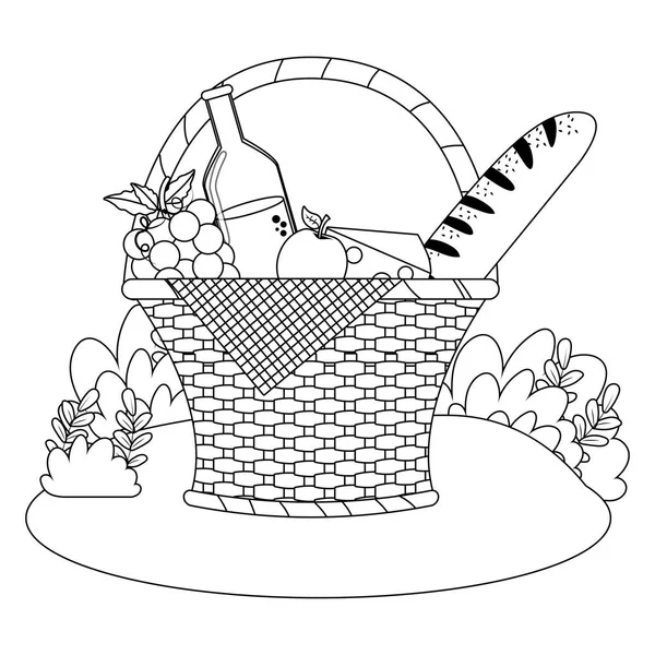 Printable Picnic Basket Coloring Pages