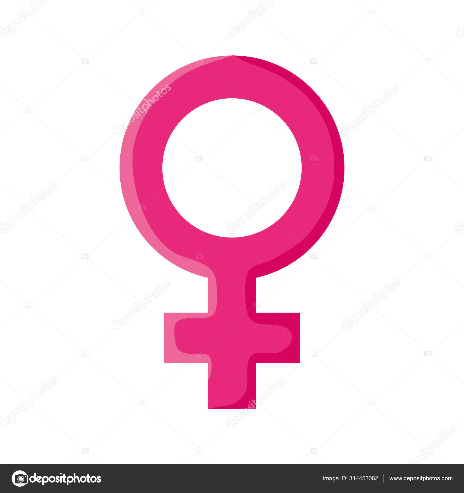 Female gender symbol pop art style Stock Vector by ©stockgiu 314453082