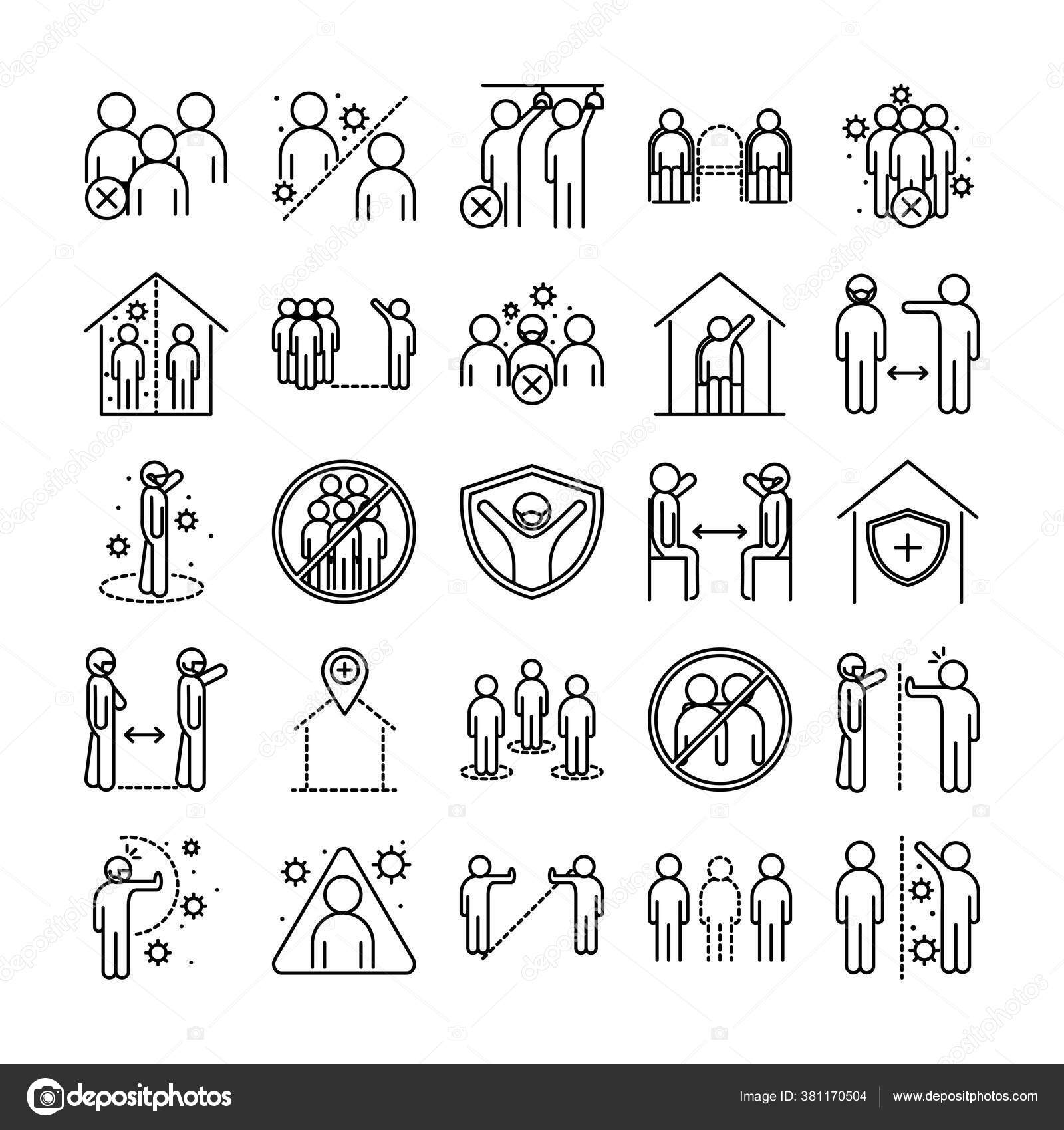 Covid 19 coronavirus social distancing prevention, outbreak spreading ...