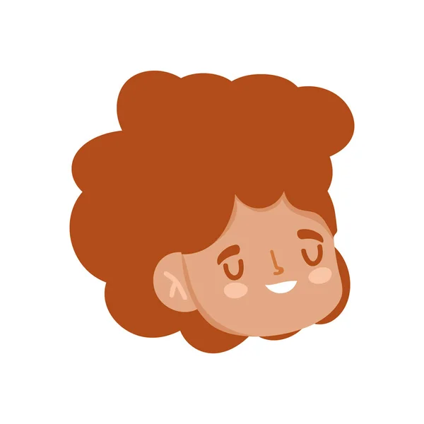 Young Man Face Cartoon Character Isolated Icon Design Stock Vector By ©stockgiu 395631904