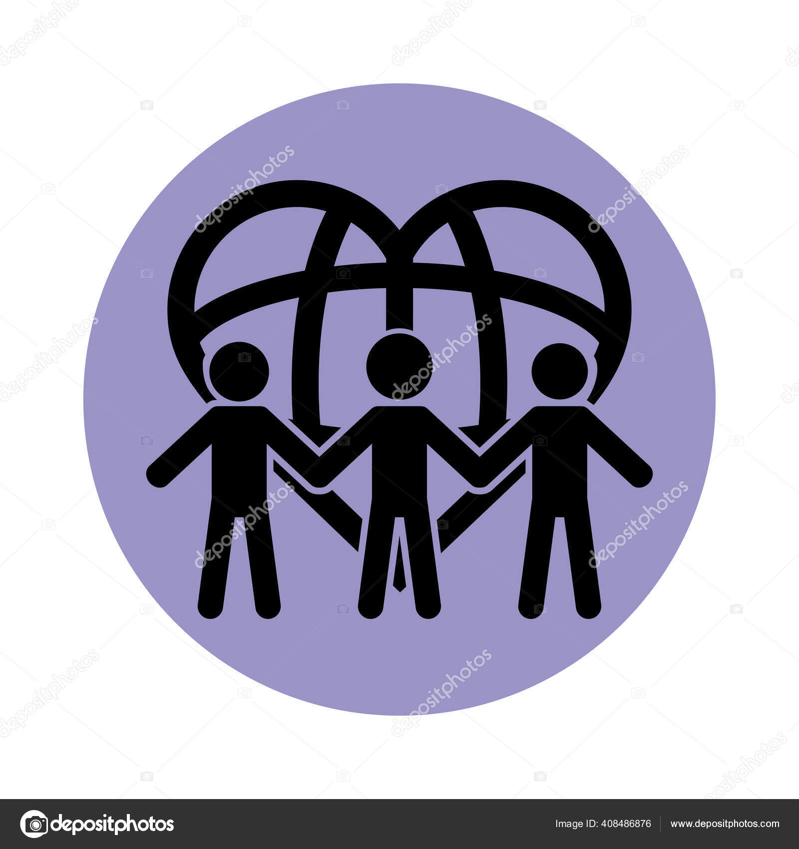 Zusammen, händchenhaltend weltgeformtes Herz, beziehungsfreundliches ...