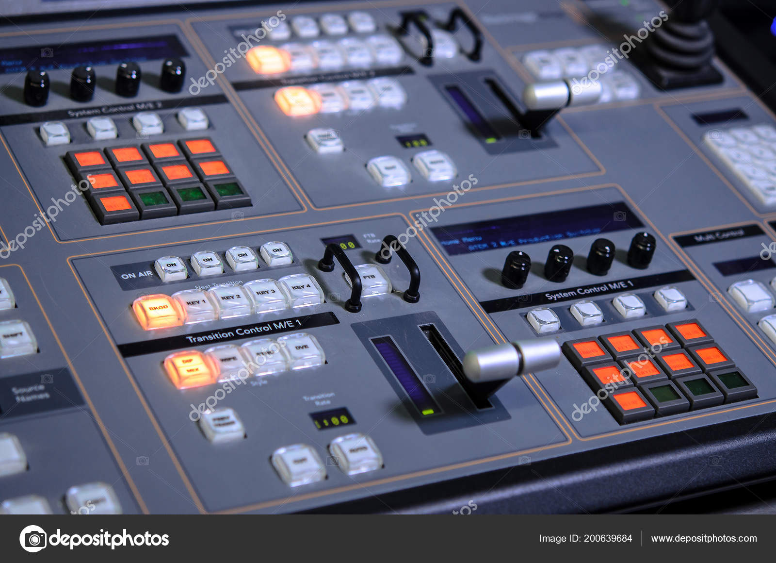 Photo Video Audio Control Mixing Desk Television Broadcasting ⬇ Stock ...