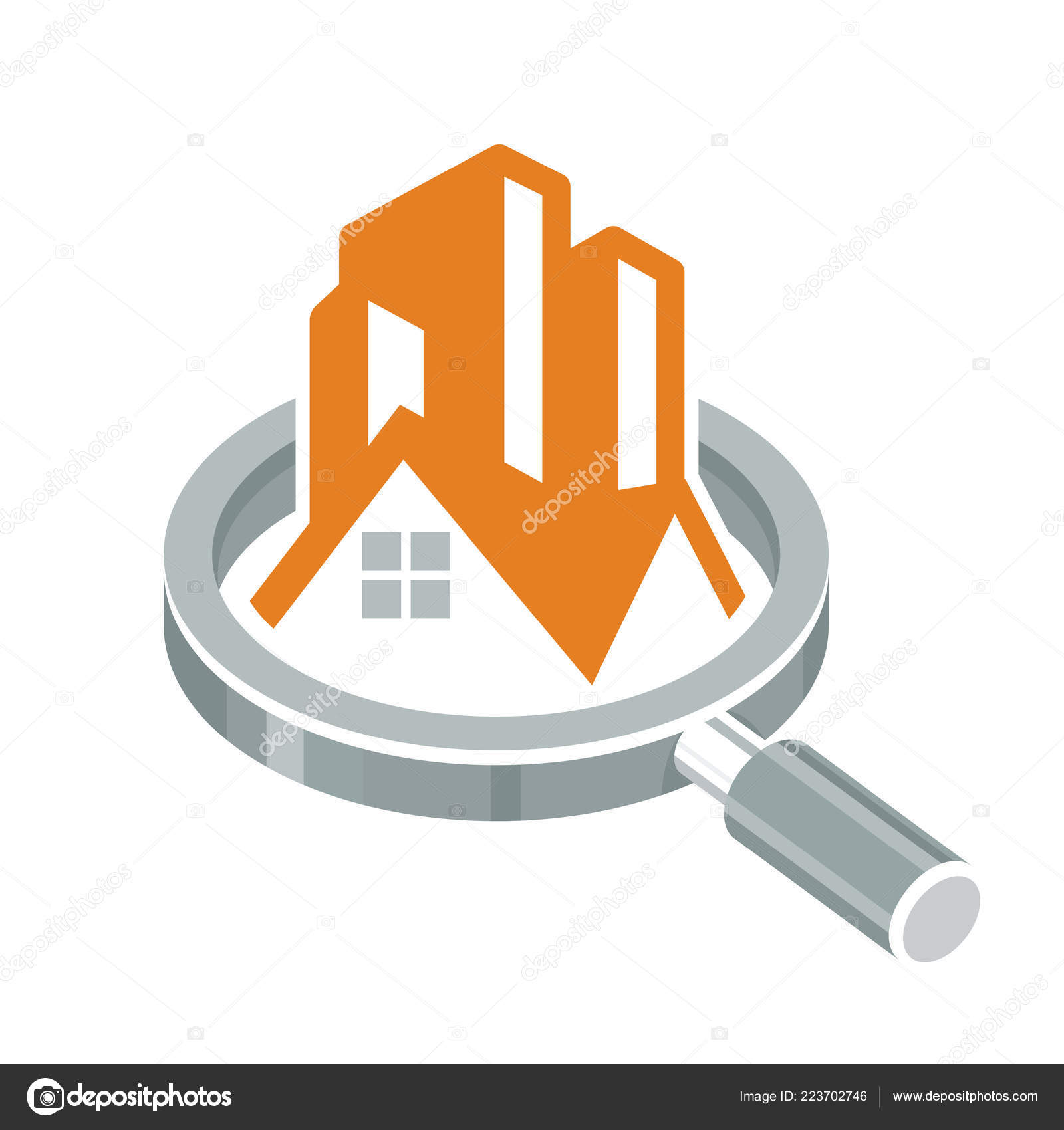 Vector Illustration Icon Concept Inspection Evaluation Building ...