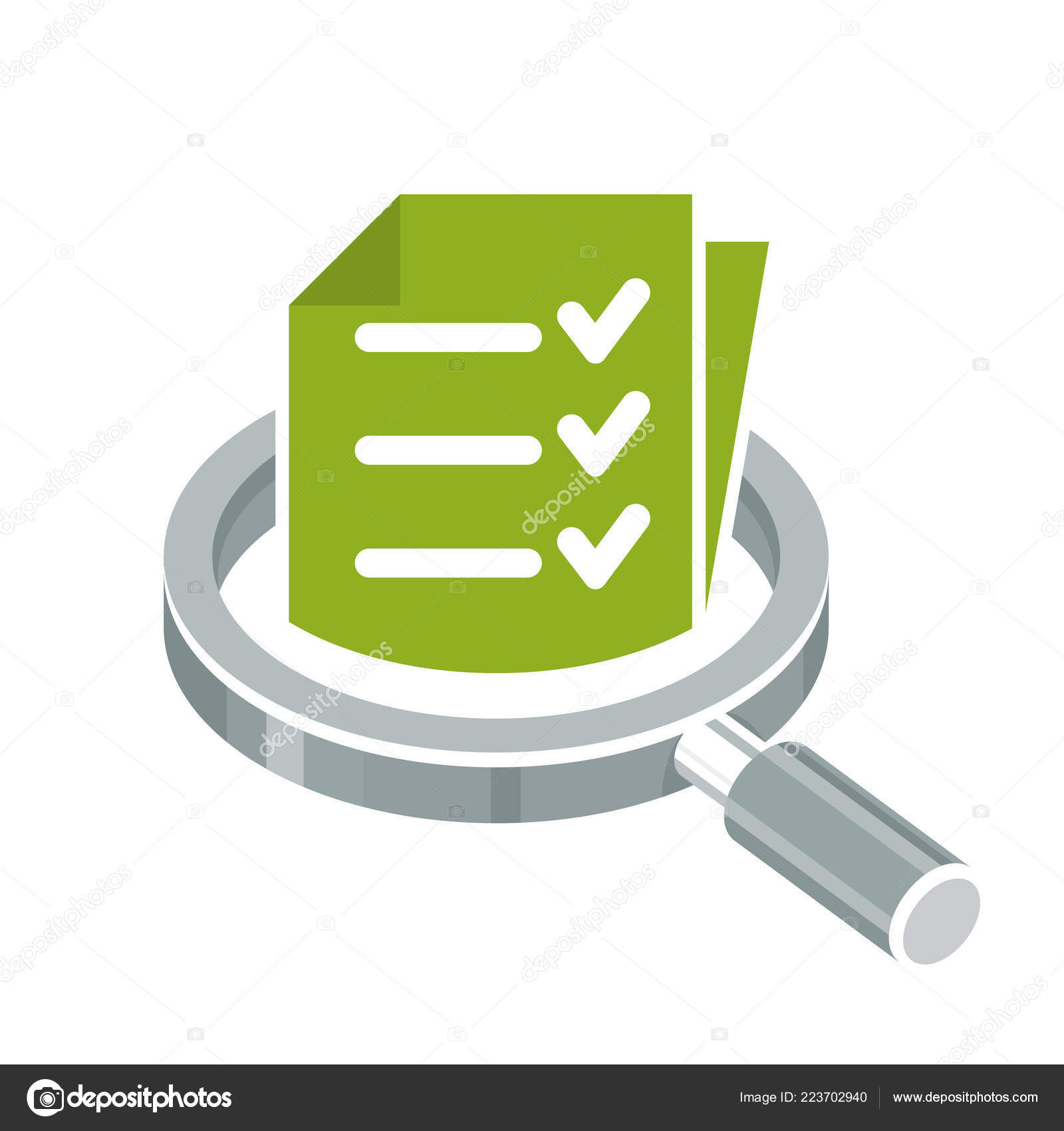 Logo Icons Concept Correcting Evaluating Surveying Stock Vector Image ...