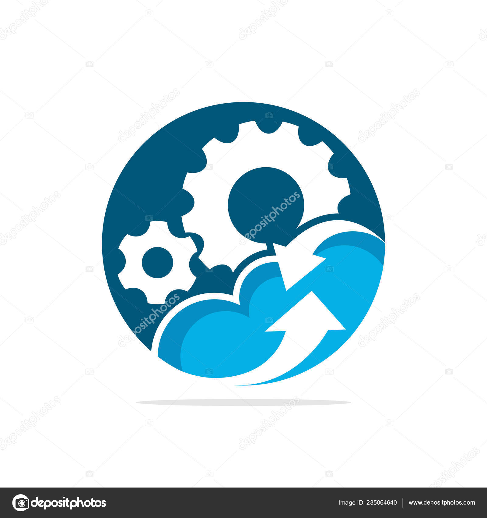Vector Illustration Icon Concept Cloud Computing Work Configuration ...