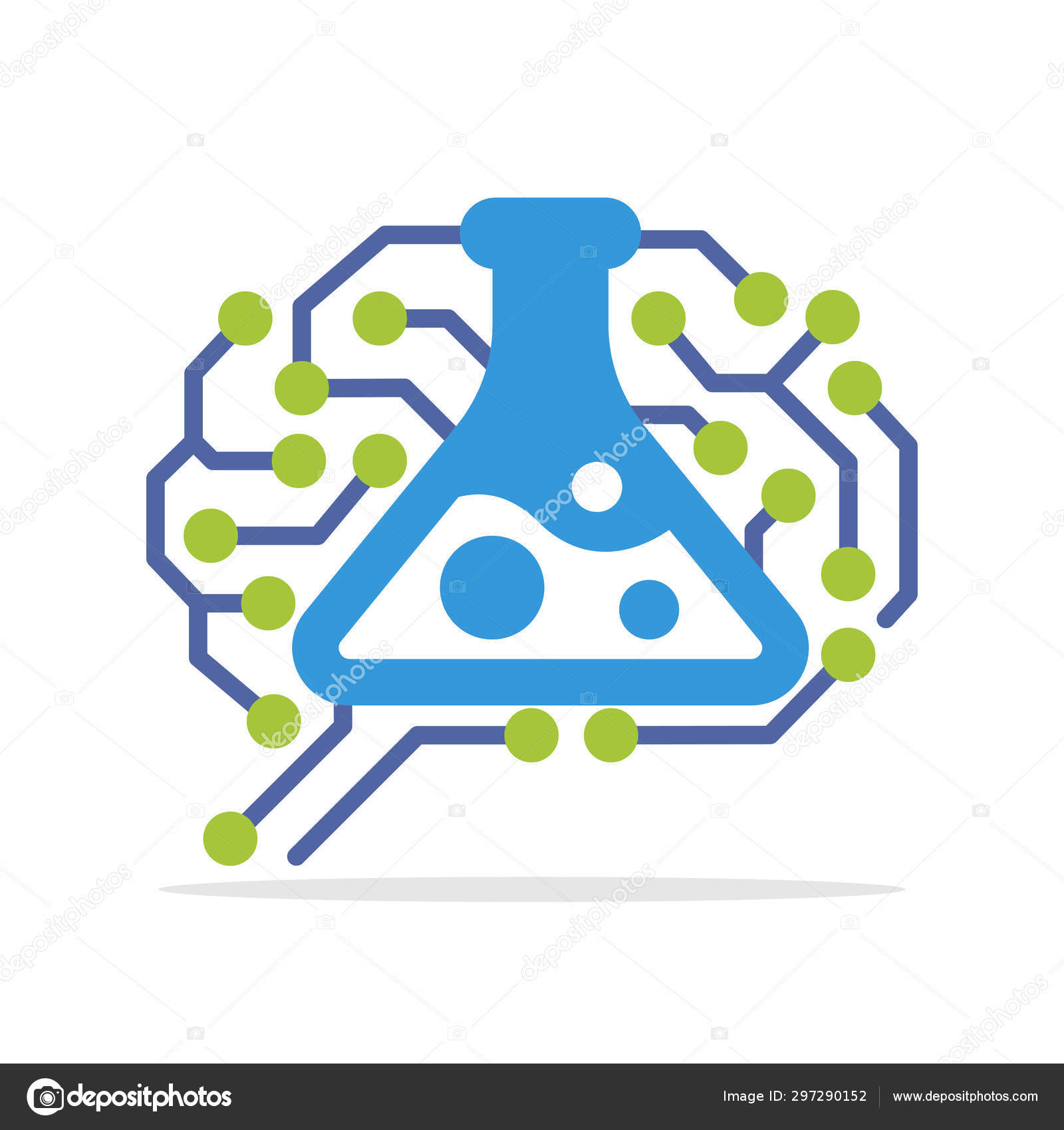 Illustrated Icons Smart Laboratory System Concepts — Stock Vector ...