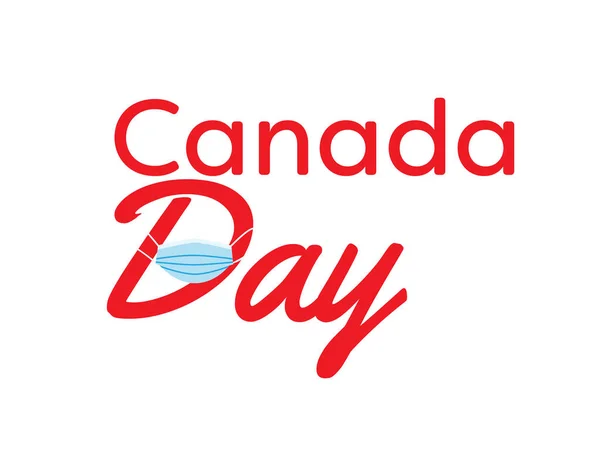 Canada Day 2020 Logo Red Maple Leaves White Background Stock Vector by ...