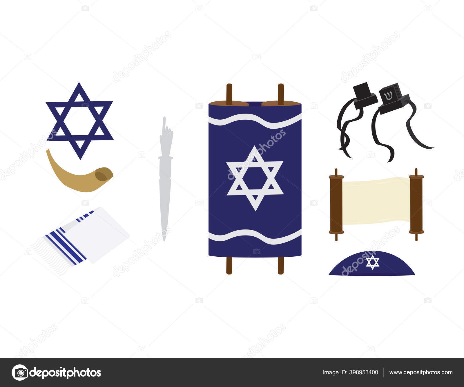 Jewish Torah Symbol