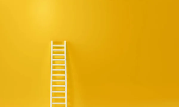 Ladder Achievement Collection Yellow Wall Minimal Studio Background ...
