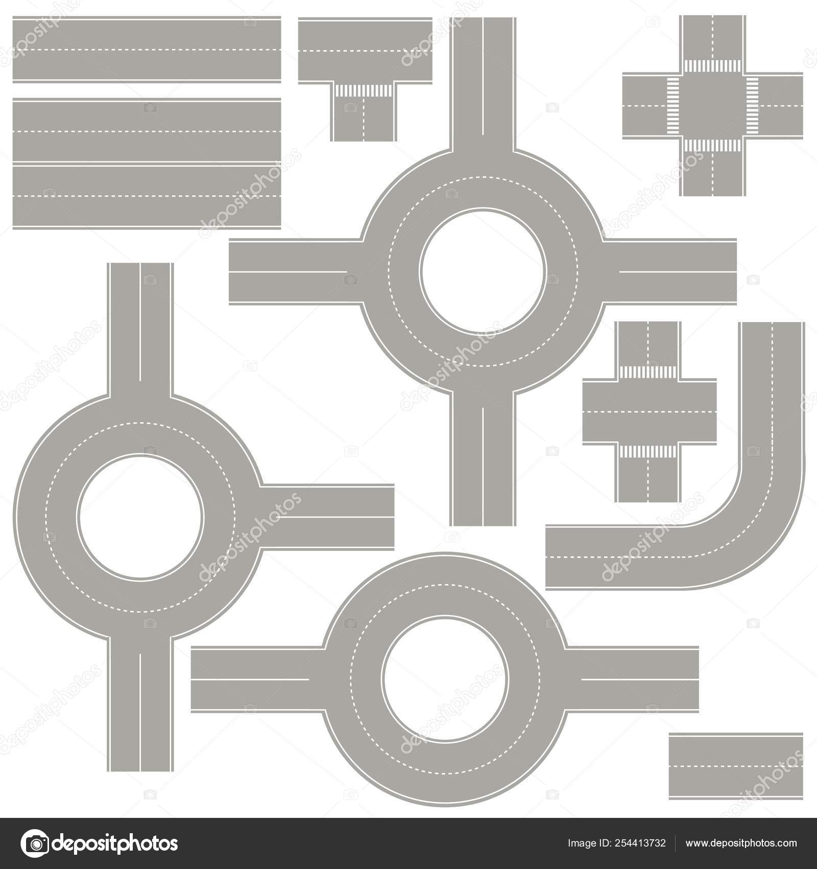 Road Map Vector Free Download