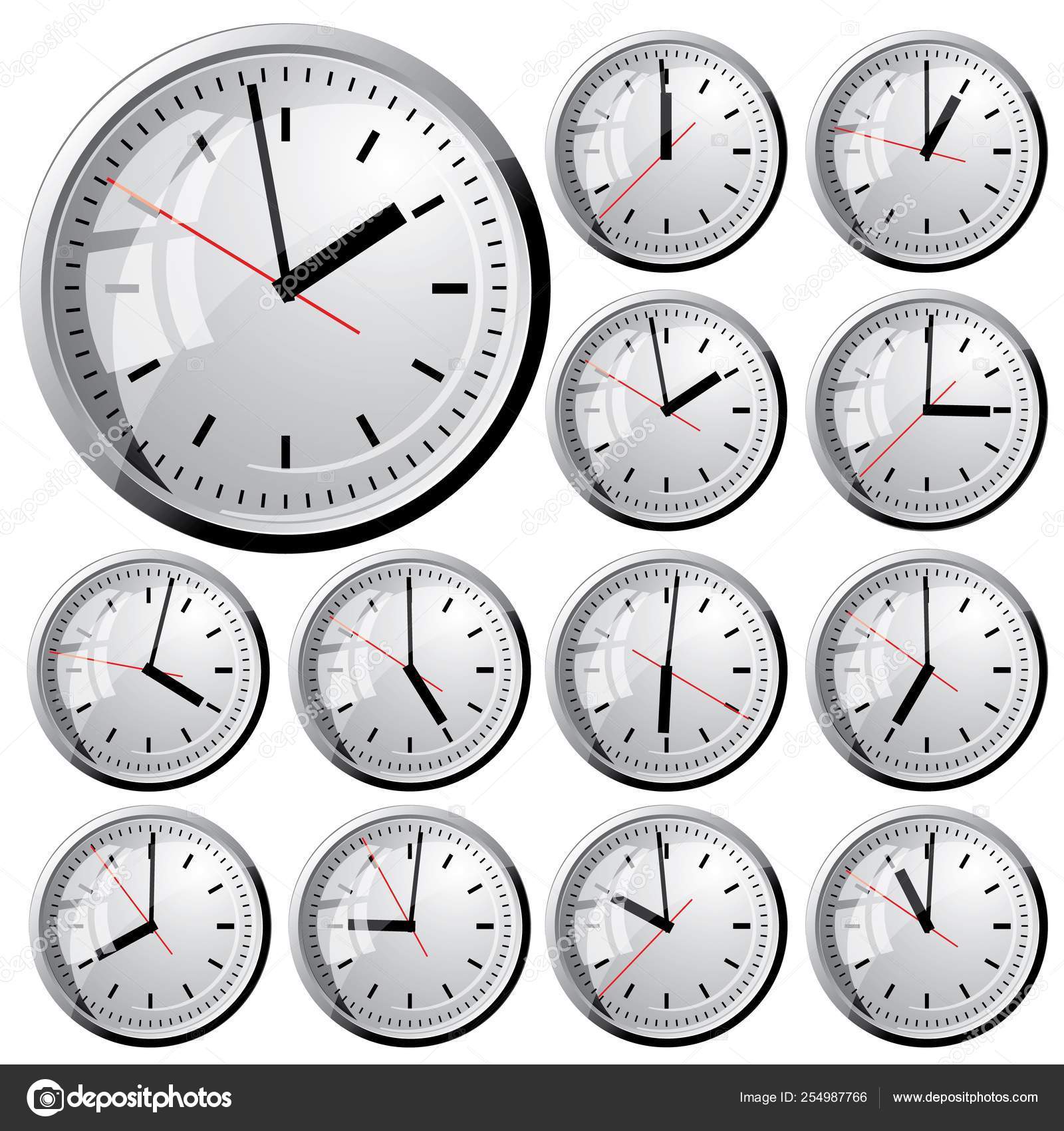 A set for designing a model of a clock. Stock Vector Image by ©gray1311 ...