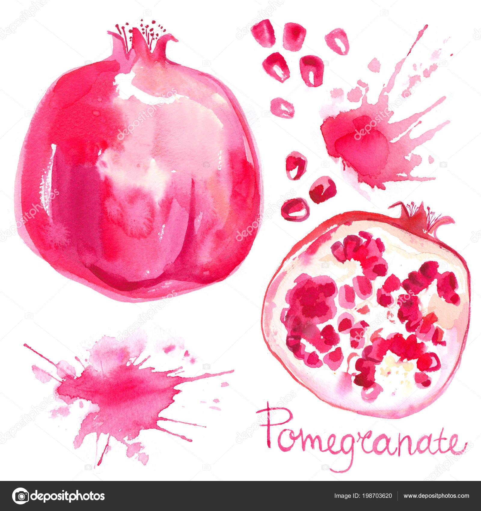 Pomegranate Abstract