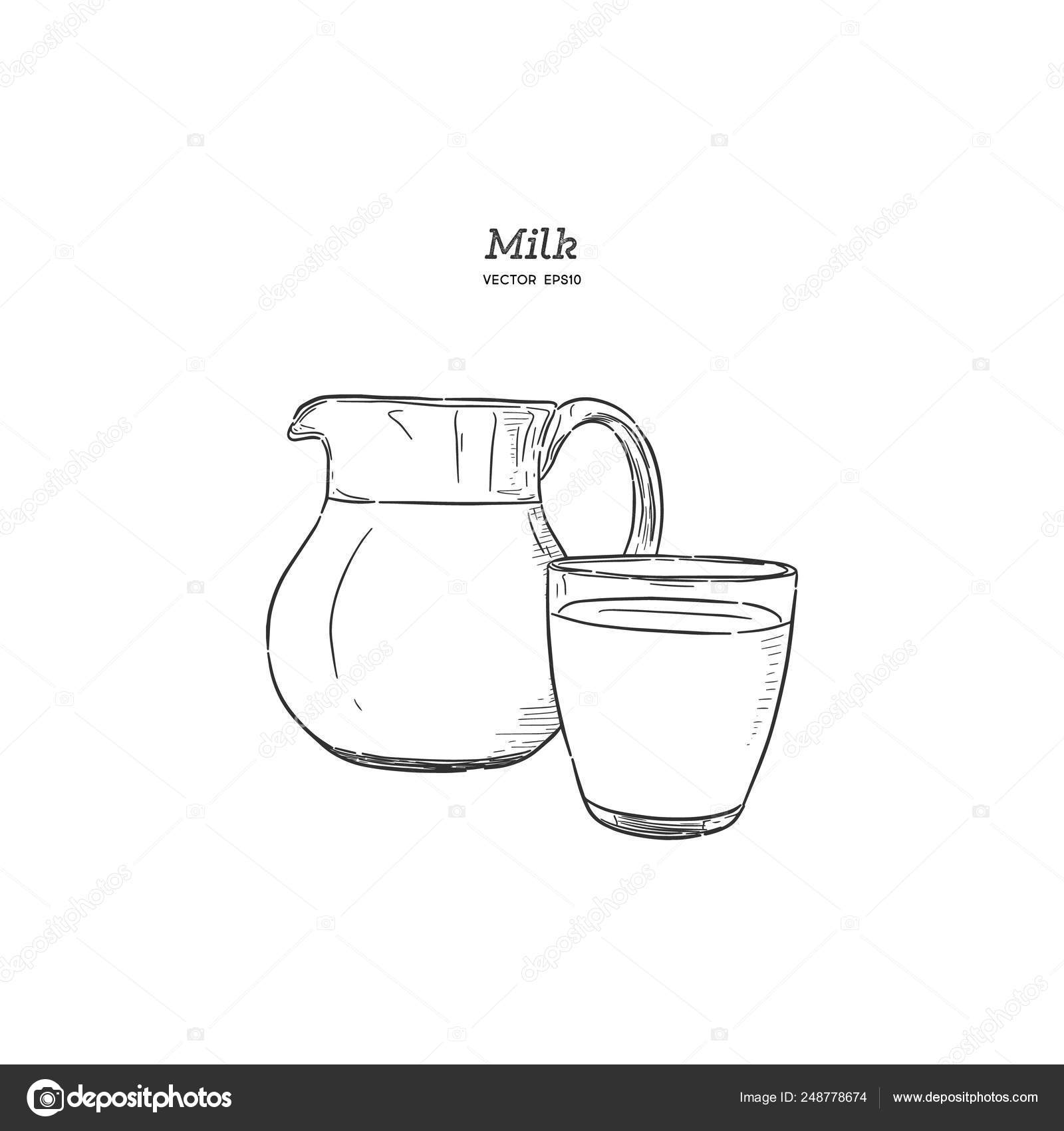 Susu, gambar tangan vektor sketsa . Vektor Stok oleh ©kirpmun@hotmail ...