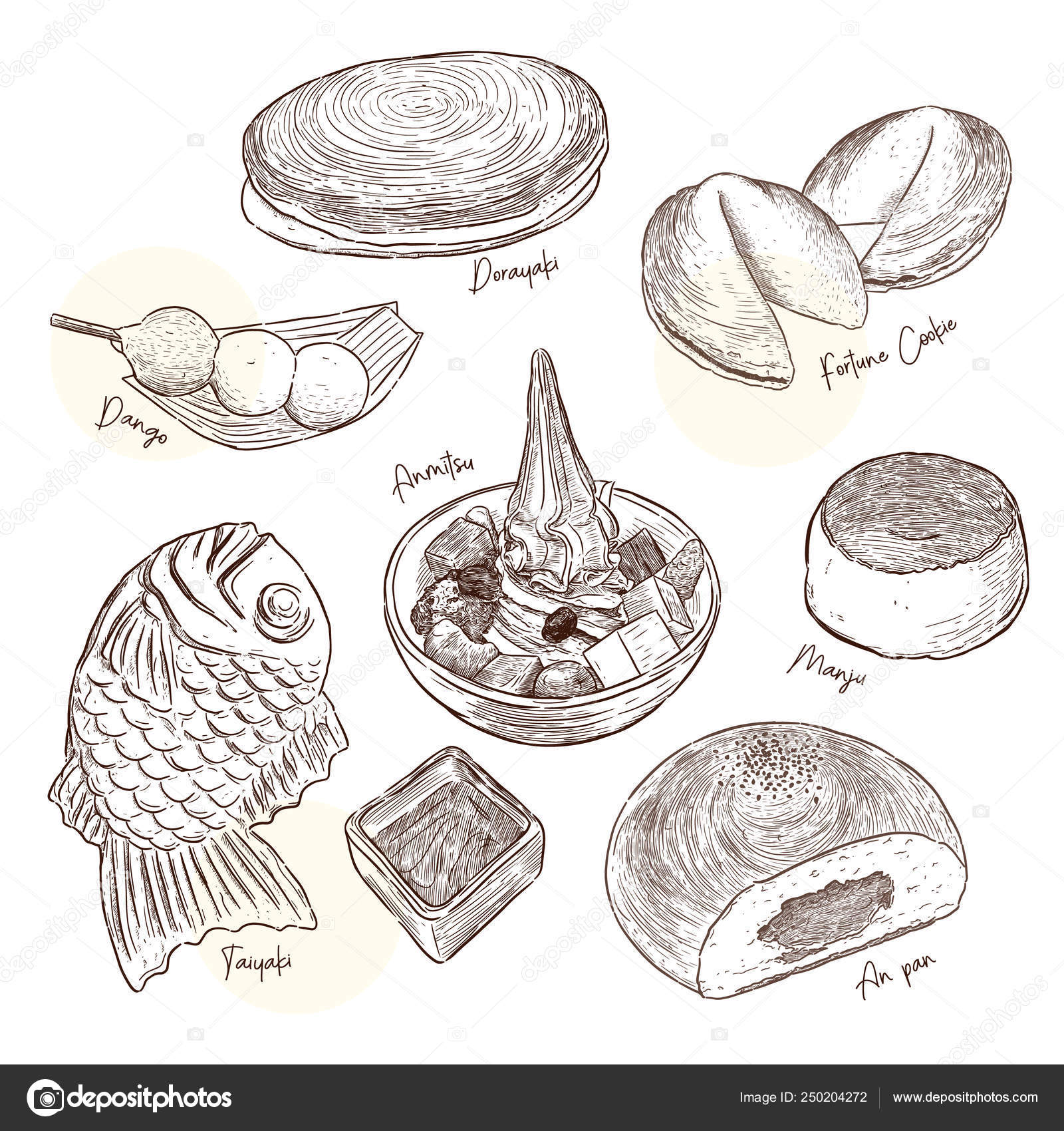 Dorayaki Illustration