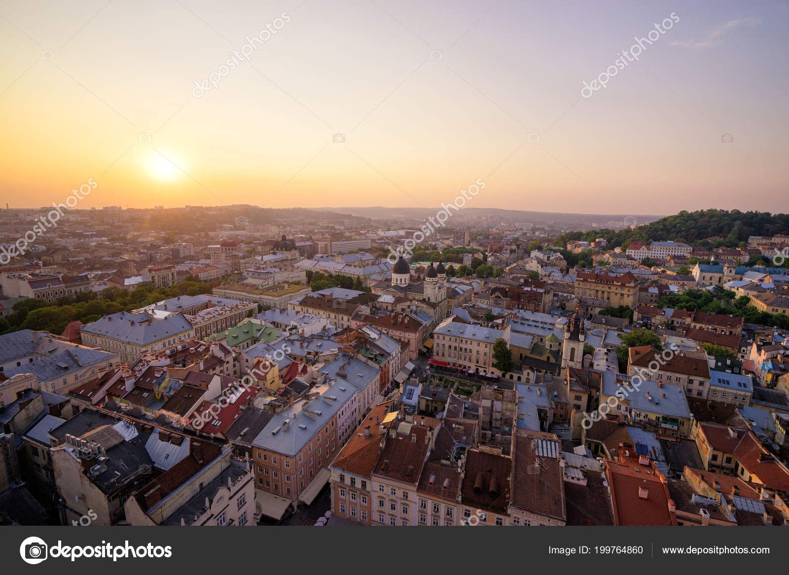 Beautiful Top View Roofs Old European Town — Stock Photo © luengo_ua ...