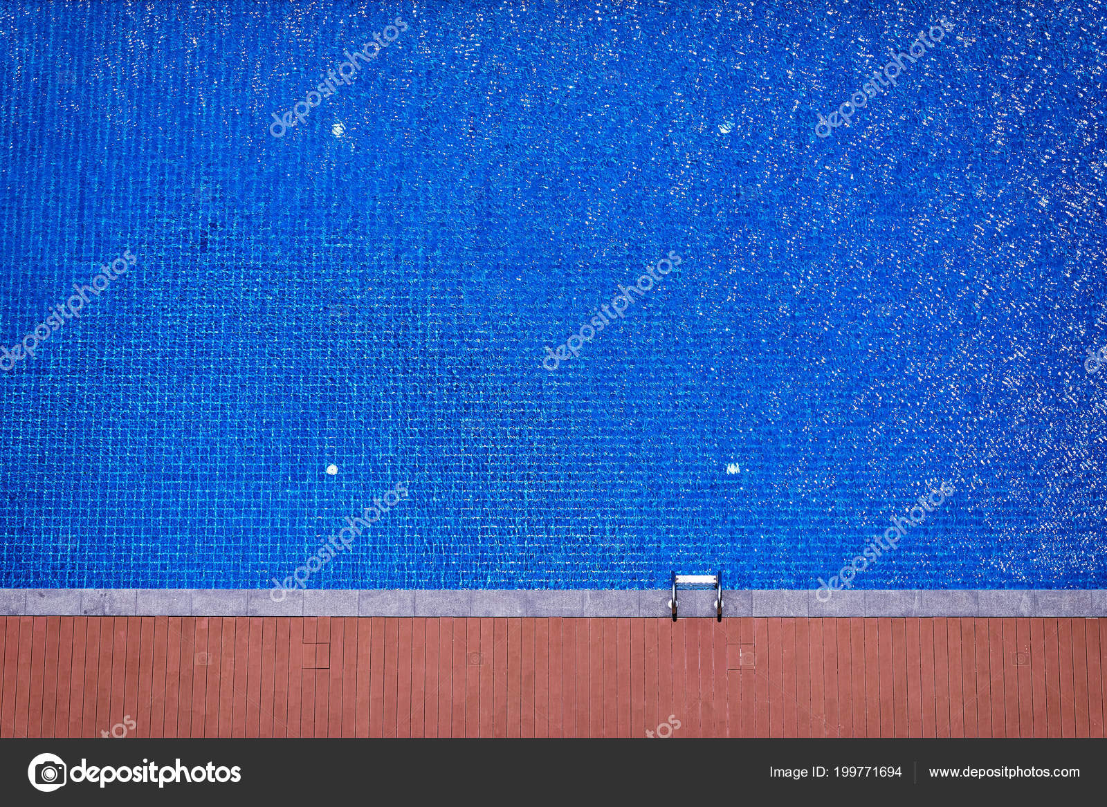 Top View Big Swimming Pool Blue Water Background Stock Photo by ©luengo ...