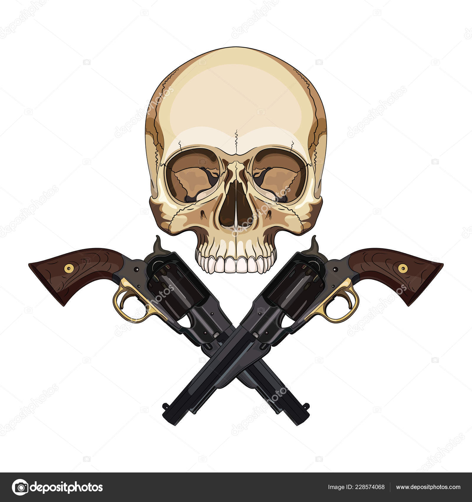 Skull And Cross Guns