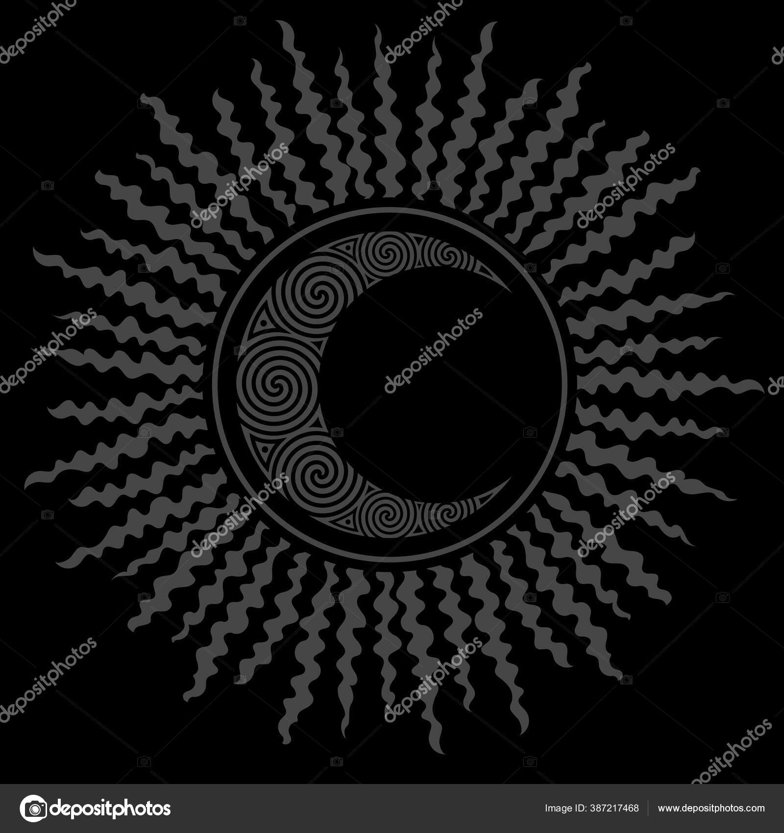 Celtic Sun And Moon Symbol