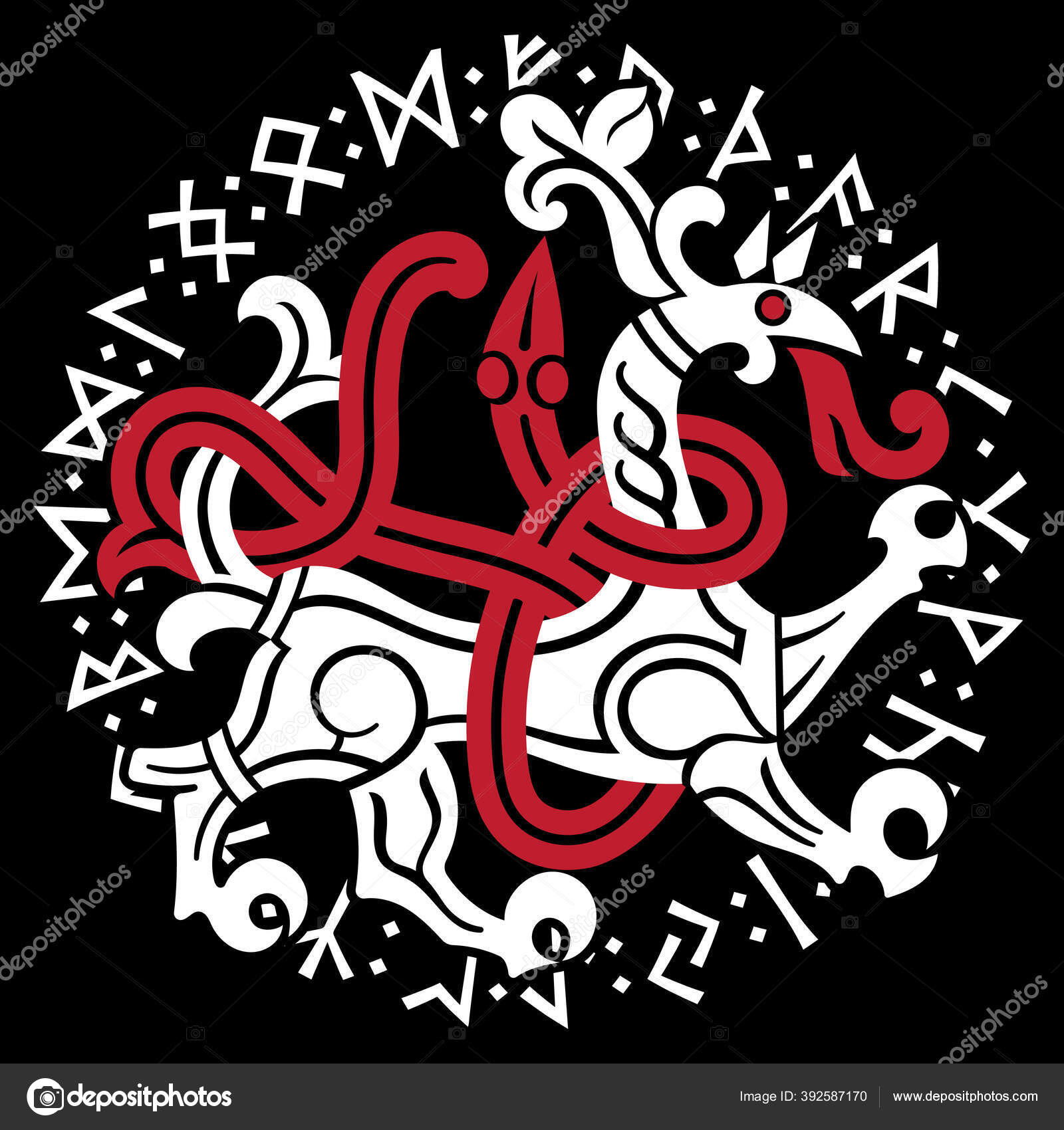 Nordic Dragon Knotwork