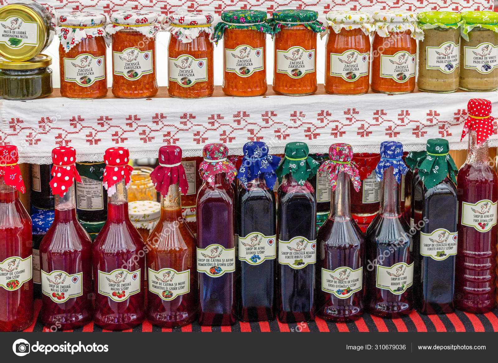 Traditional homemade food products from fruits and vegetables – Stock ...