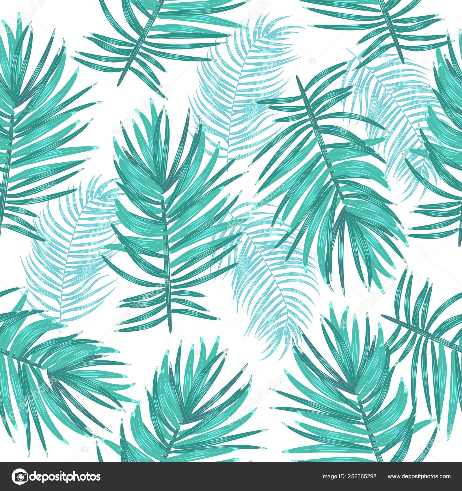 Tropical vector seamless pattern. Stock Vector Image by ©artlu #252365298