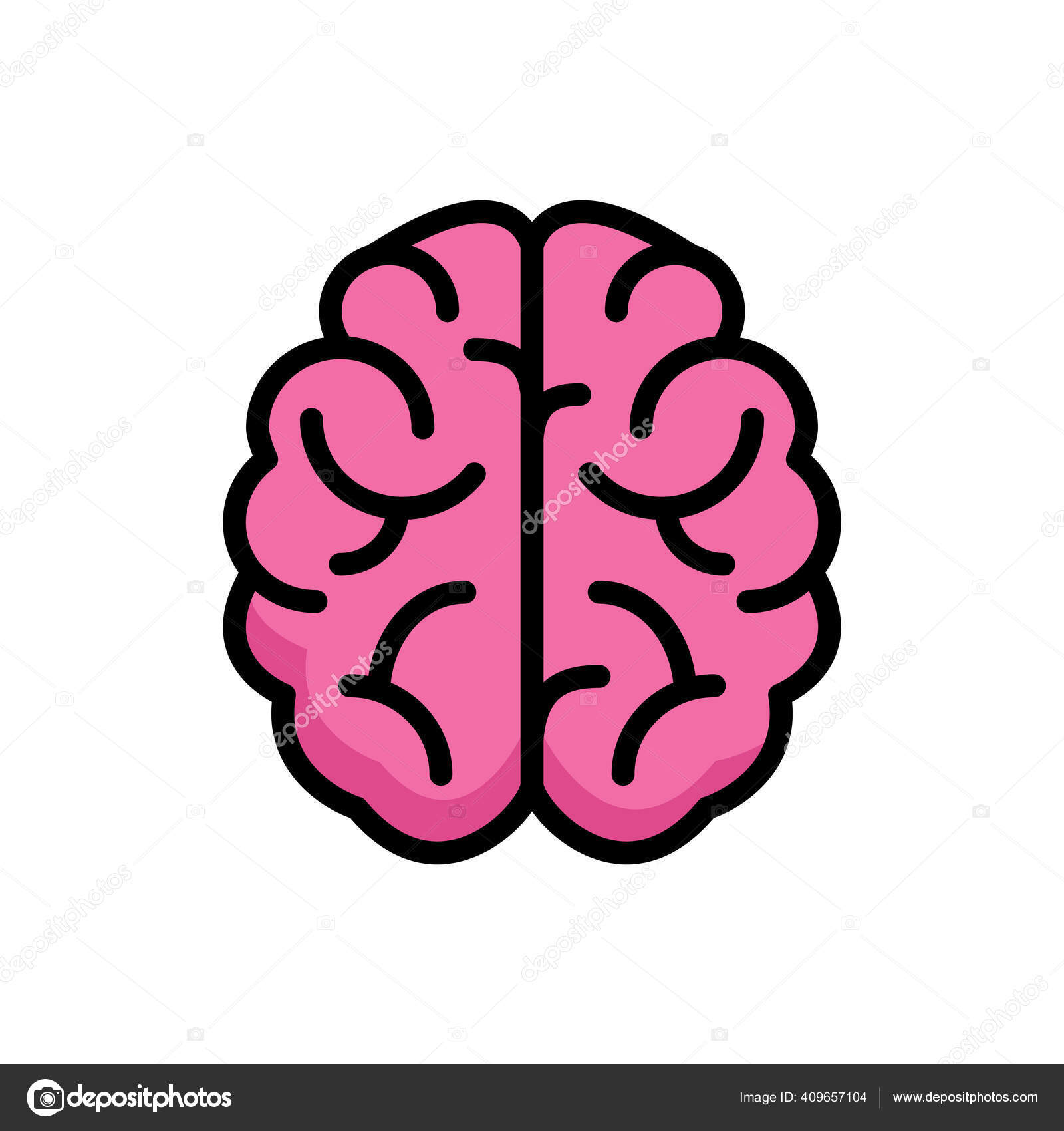 Simple Brain Icon
