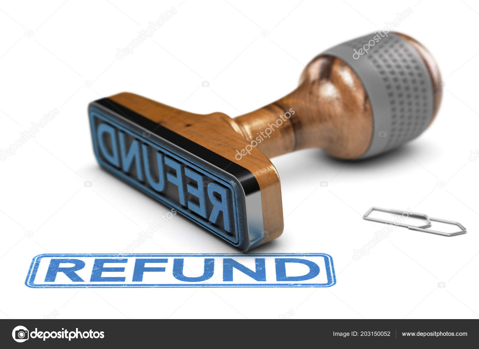 Illustration Rubber Stamp Word Refund Stamped White Background Stock ...