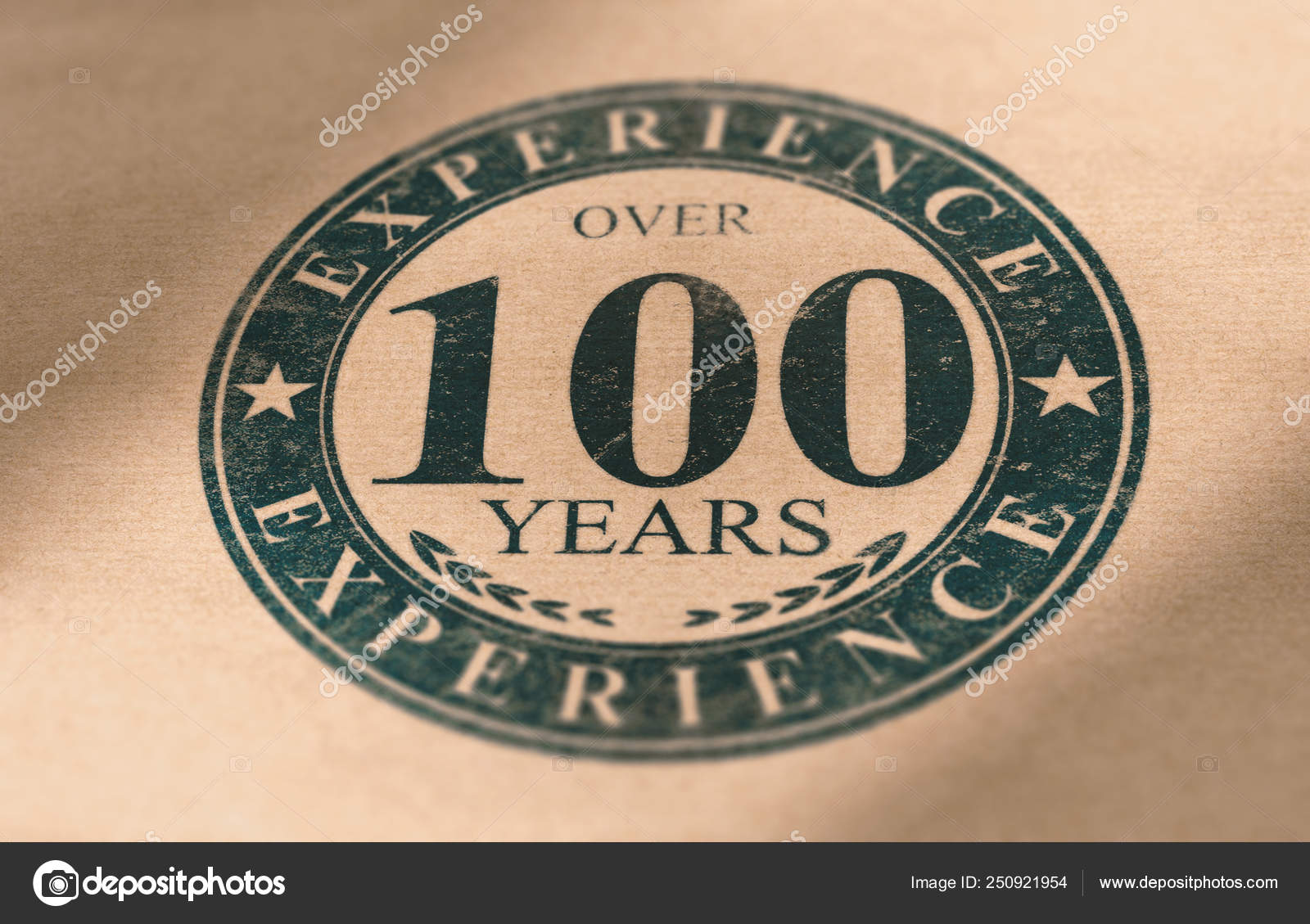 Old Company Label, Over 100 Years of Experience in Business. — Stock ...
