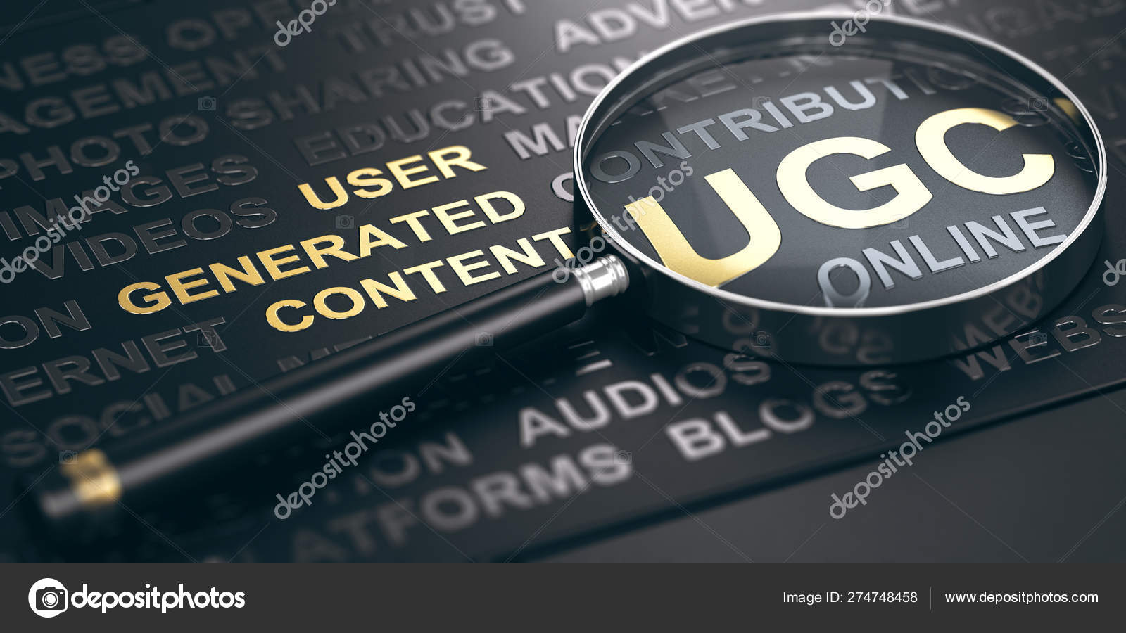UGC, User Generated Content. Online Marketing Concept Stock Photo by ©Olivier26 274748458