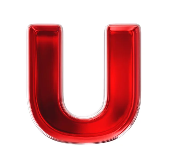 Red Letter Isolated White Background Illustration Stock Photo by ...