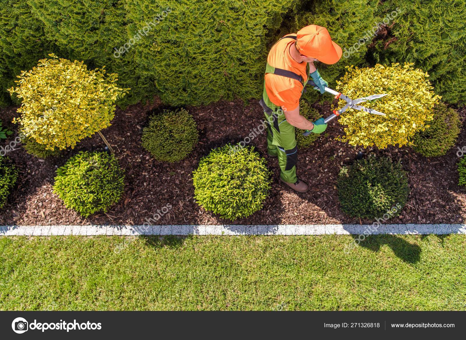 Professional Gardener at Work Stock Photo by ©welcomia 271326818