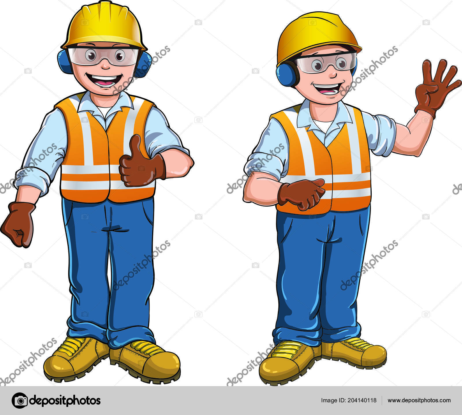 Desenhos Animados Segurança Personagem Vetor Ilustração Vetor de ...