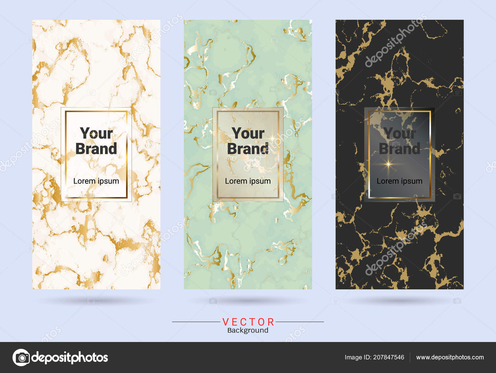 Packaging Premium Box Design Label Stickers Templates Suitable Luxury ...