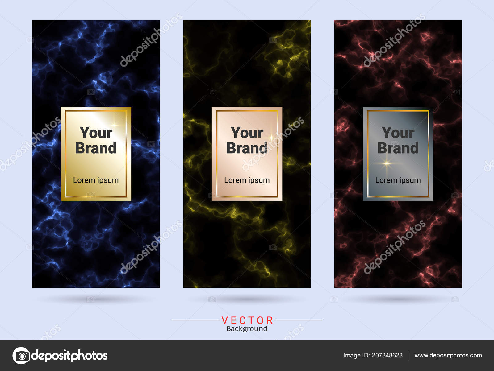 Packaging Premium Box Design Label Stickers Templates Suitable Luxury ...