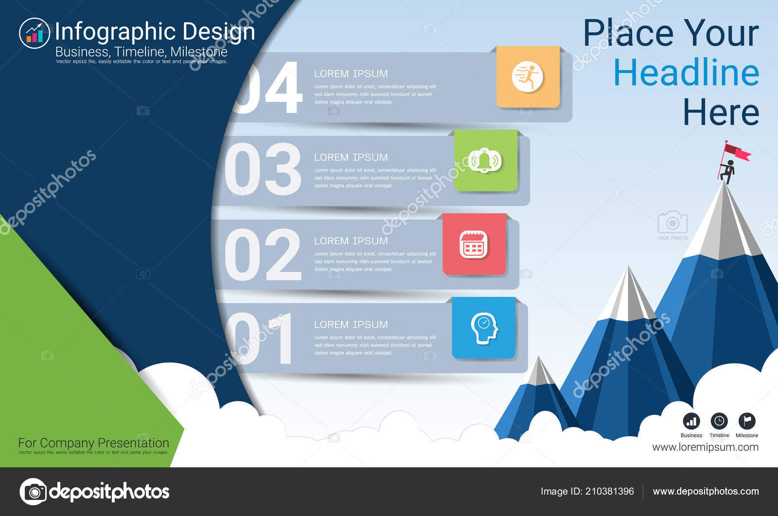Affärer Infographics Mall Milstolpe Tidslinjen Eller Vägkarta Med ...