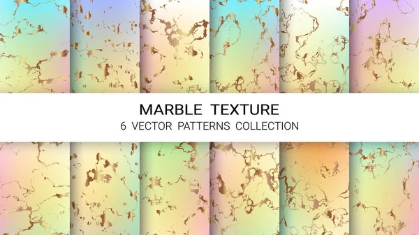 Marble Texture Premium Set Vector Patterns Collection Abstract Background Template Stock Vector ...
