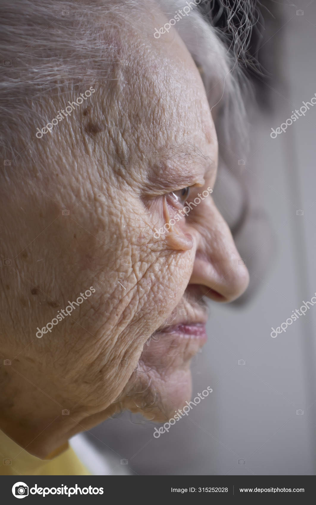 Elderly Woman Face