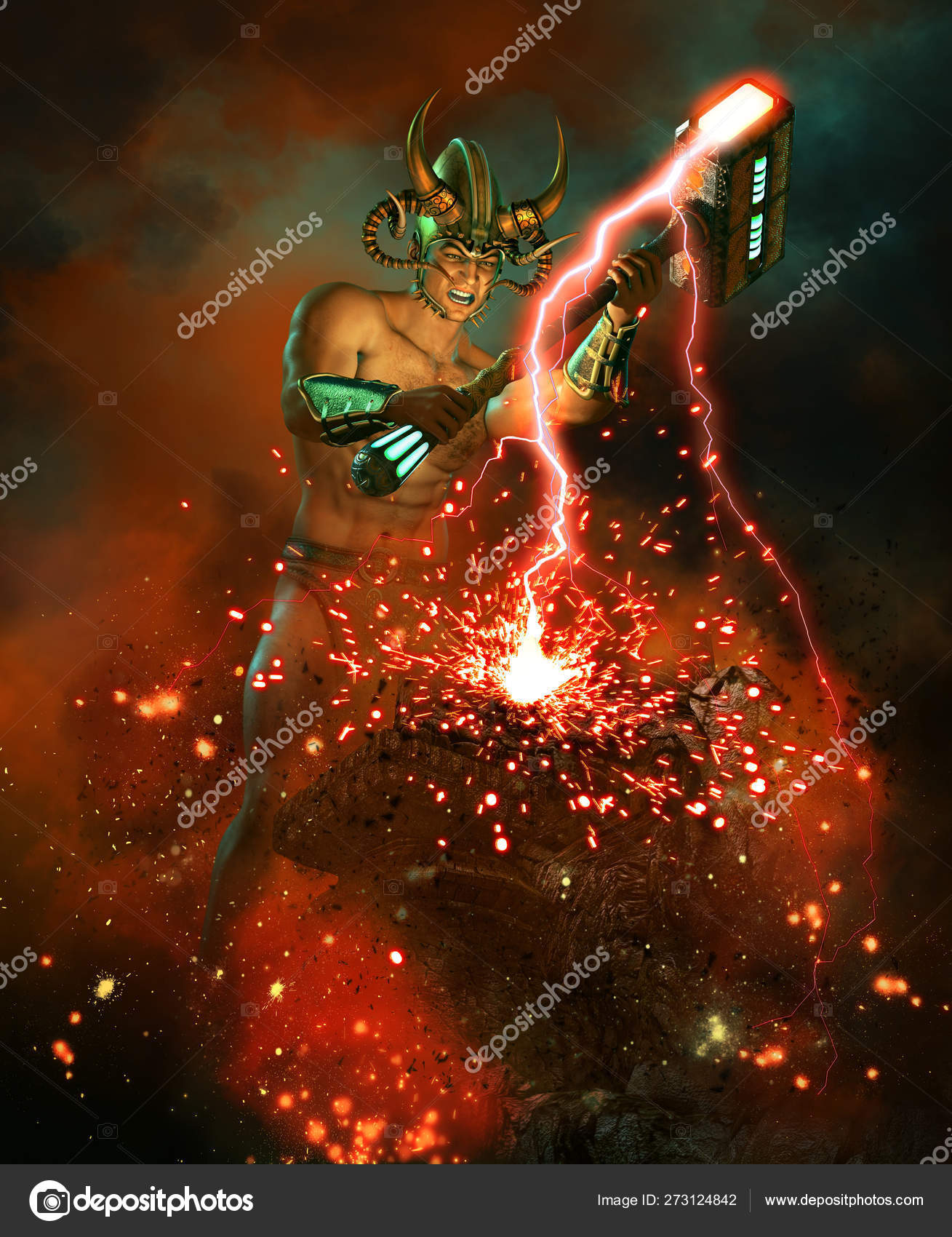 Thor, 3d CG Stock Photo by ©Majorgaine 273124842