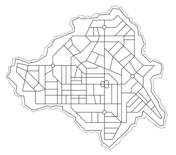 Street map outline Stock Photos, Royalty Free Street map outline Images ...