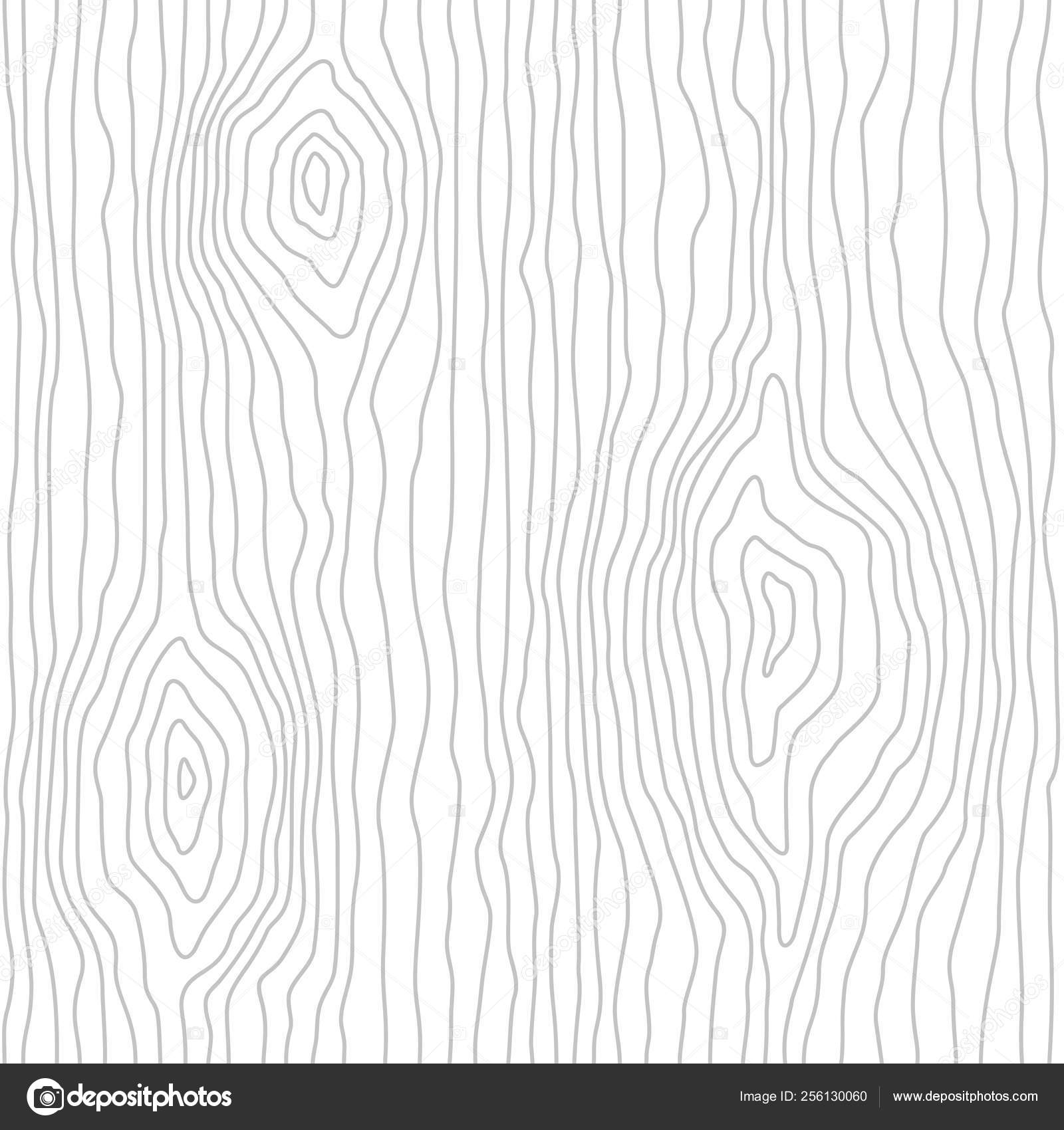 Abstract Tree Texture Linear Style Wood White Background Flat Vector ...