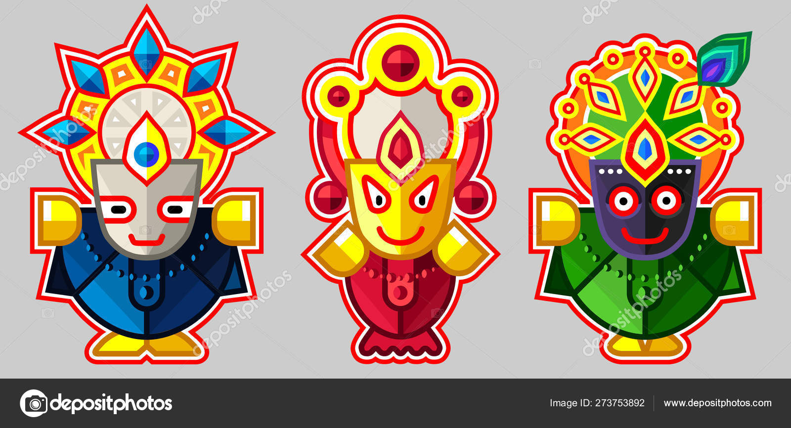 Lord Jagannath Balabhadra Subhadra Orissan God Ratha Yatra Hindu ...