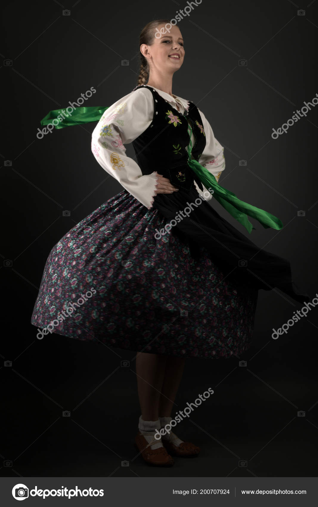 Slovakian Folklore Dancer Woman Stock Photo by ©muro 200707924
