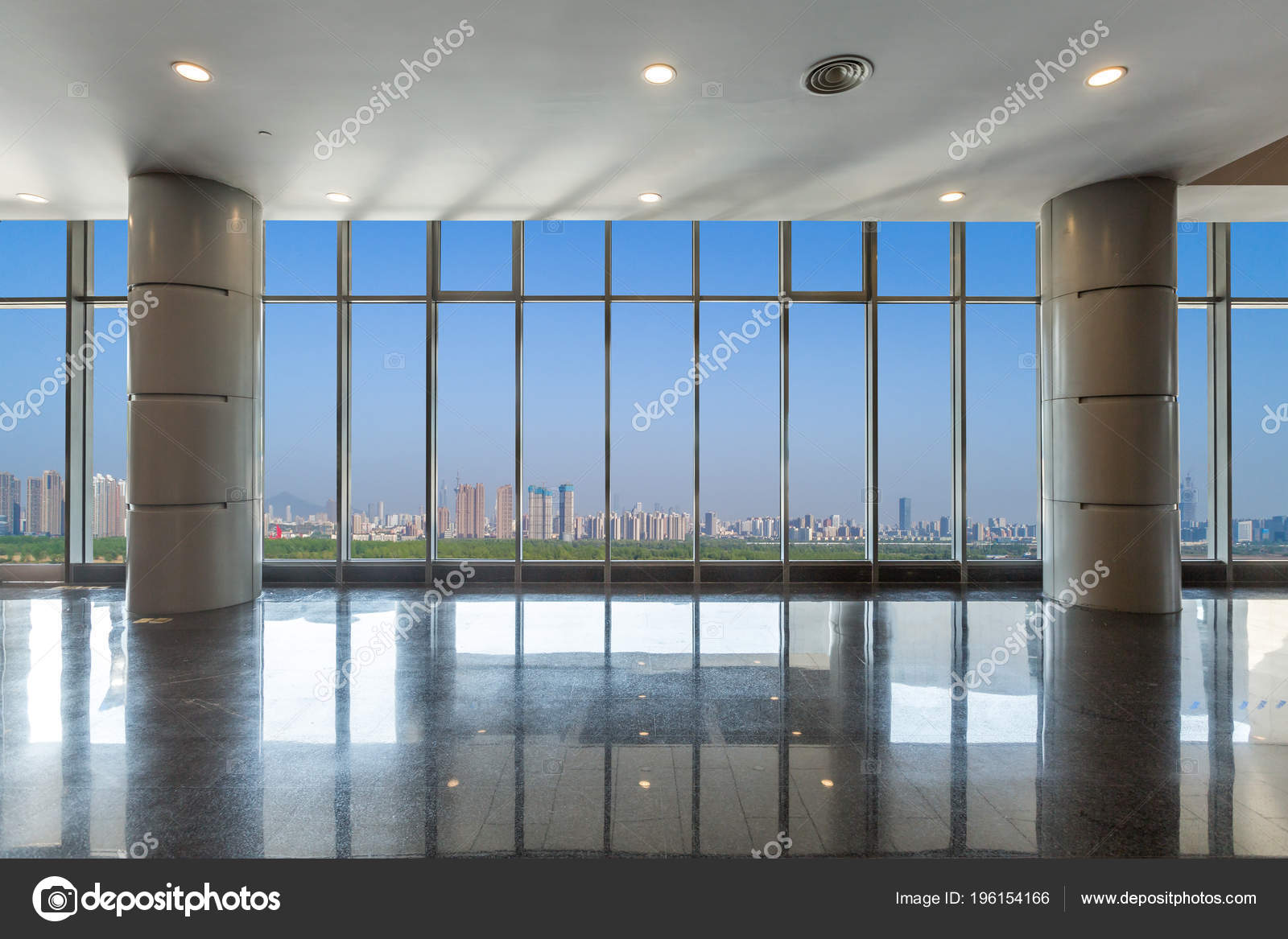 Panoramic Skyline Buildings Glass Window — Stock Photo © mayichao ...