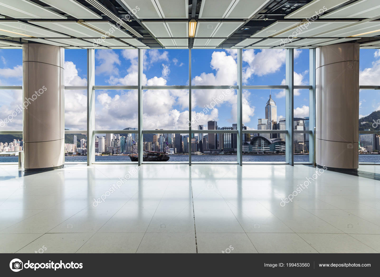 Panoramic Skyline Buildings Glass Window Stock Photo by ©mayichao 199453560