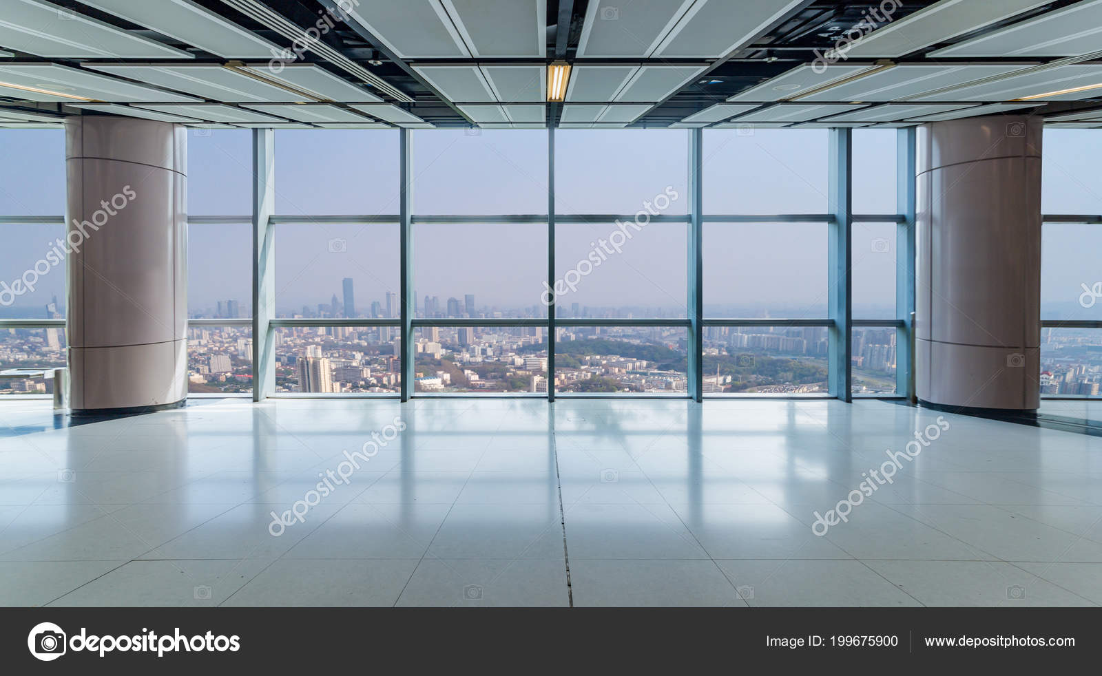 Panoramic Skyline Buildings Glass Window — Stock Photo © mayichao ...