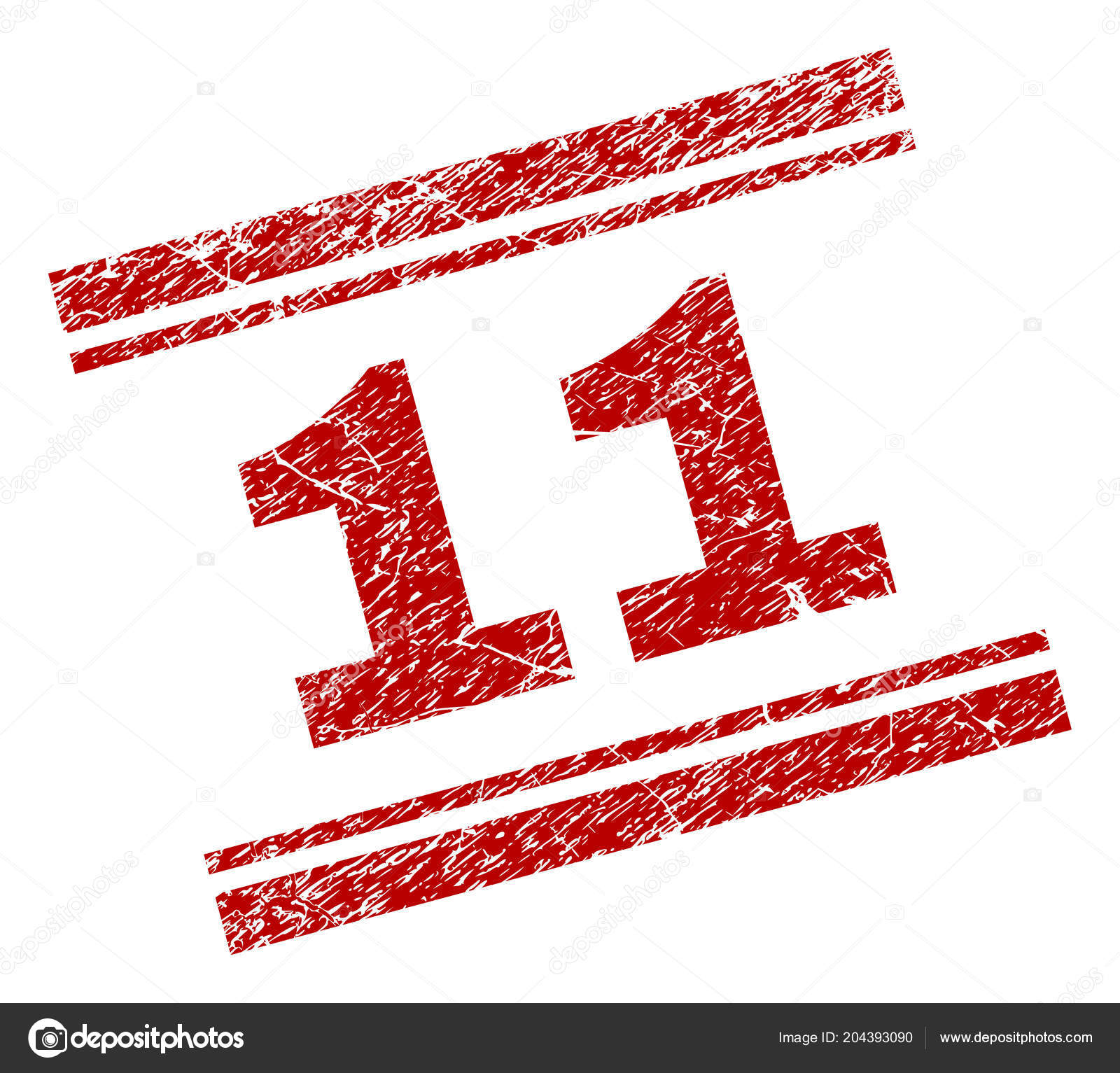 Sello de sello texturizado de 11 rayados Vector de stock #204393090 de ...