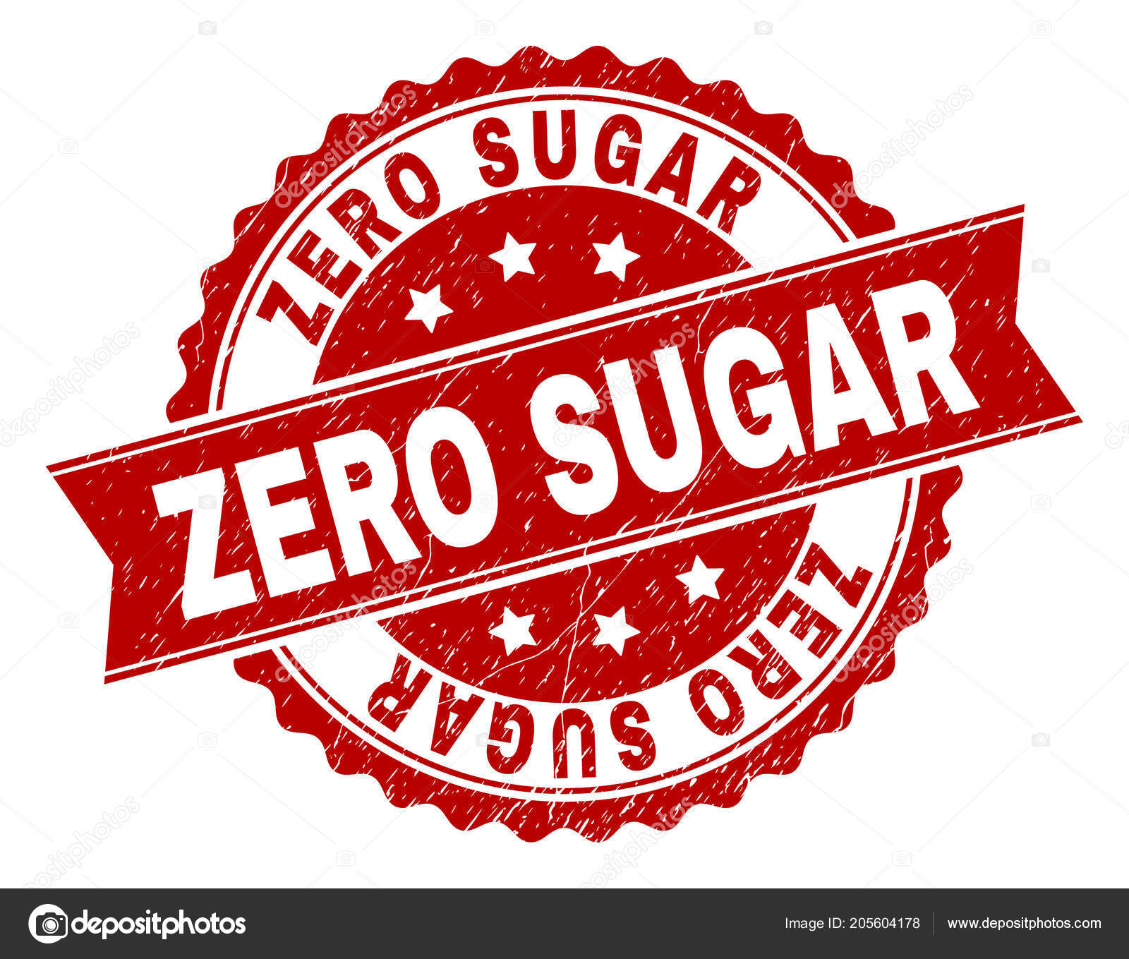 Grunge Textured ZERO SUGAR Stamp Seal Stock Vector Image by ...