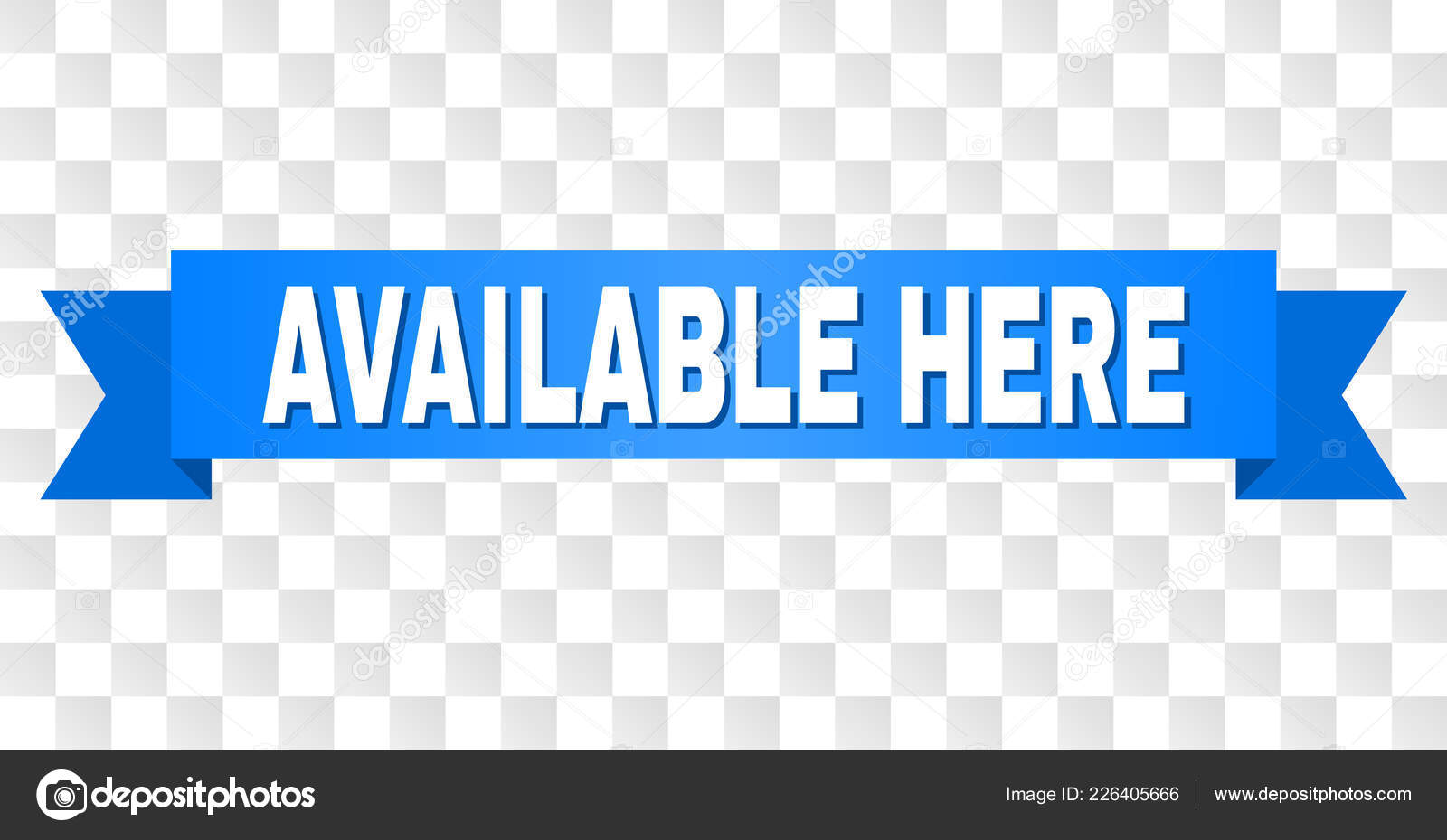Blue Ribbon with AVAILABLE HERE Title Stock Vector by ...