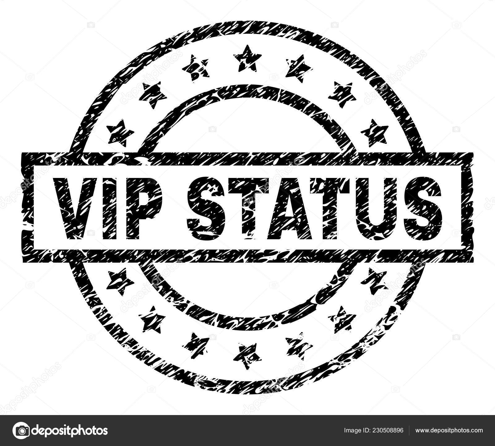 Scratched Textured VIP STATUS Stamp Seal Stock Vector by ...